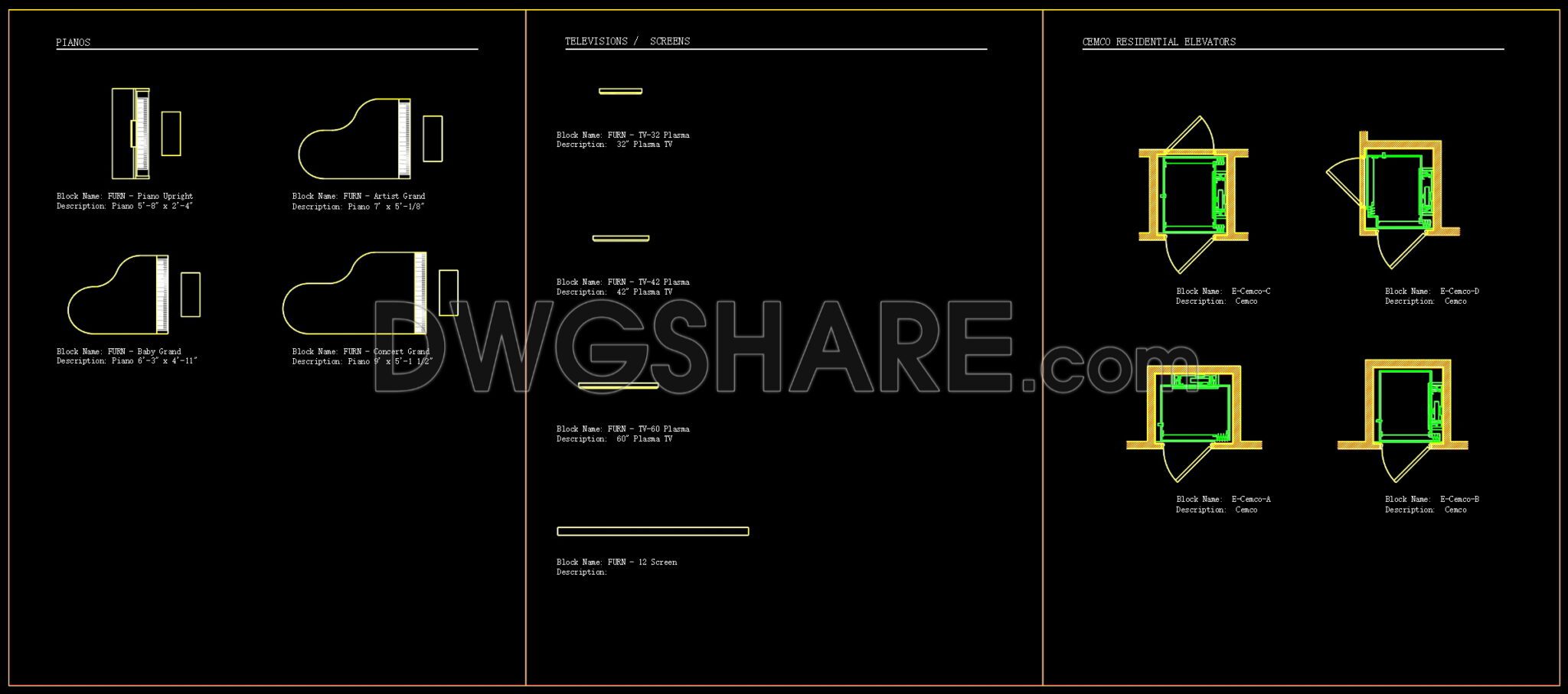 248. CAD blocks of Specifically, a pool table, a ping pong table, and a ...