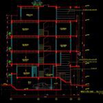 248. The CAD drawings of the floor plan, elevation, and cross-sections ...
