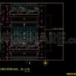 248. The CAD drawings of the floor plan, elevation, and cross-sections ...