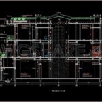 255. The CAD drawings of the floor plan, elevation, and cross-sections ...