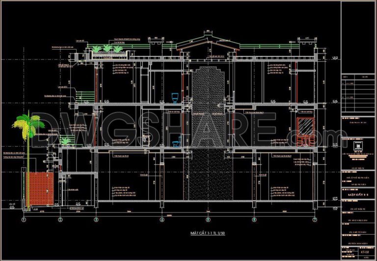 255. The CAD drawings of the floor plan, elevation, and cross-sections ...