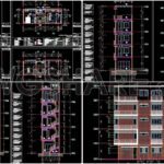 256. The CAD drawings of the floor plan, elevation, and cross-sections ...