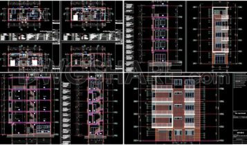 Laboratory Building Block Design Plan AutoCAD File DWG