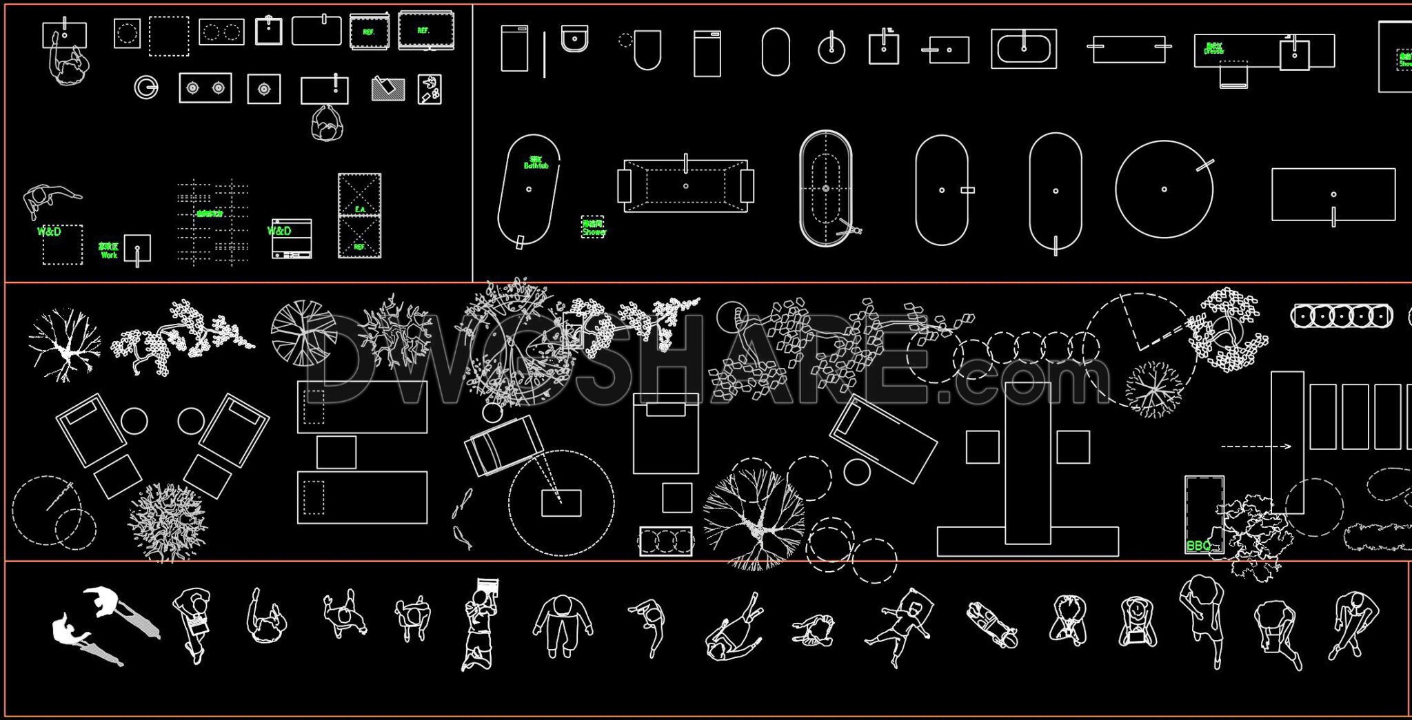 271. Blocks CAD for interior, lighting, sculpture, musical instruments ...