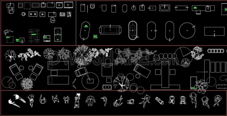 271. Blocks CAD for interior, lighting, sculpture, musical instruments ...