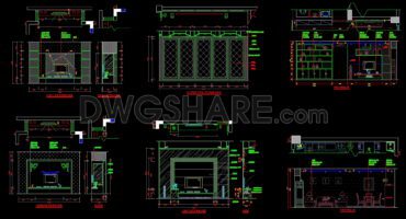 272. Display Cabinets Cad Blocks free download