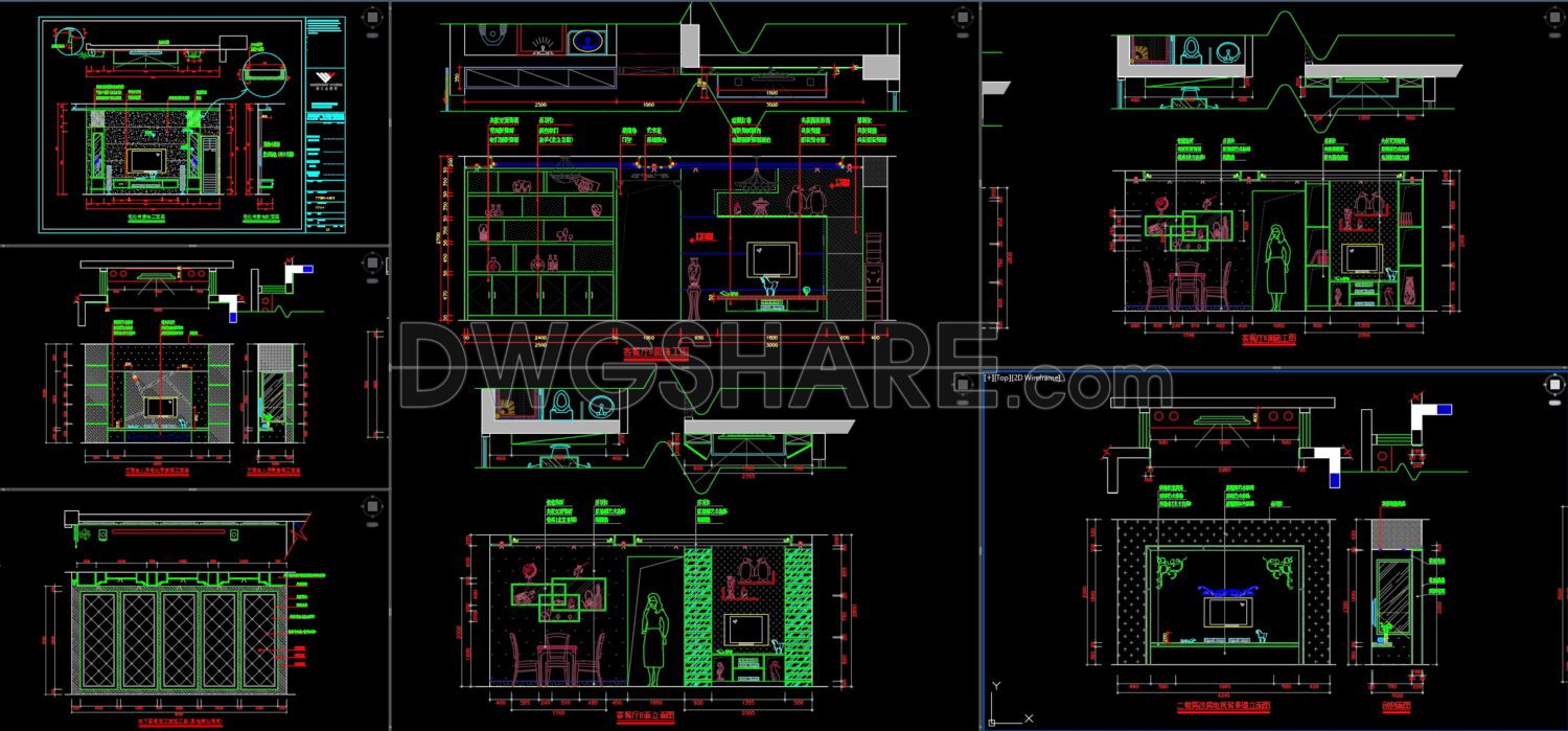 272. Display Cabinets Cad Blocks free download