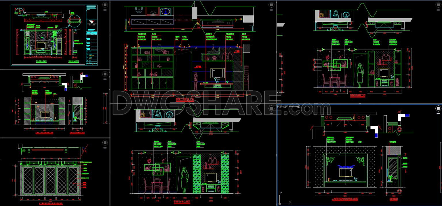 272. Display Cabinets Cad Blocks free download
