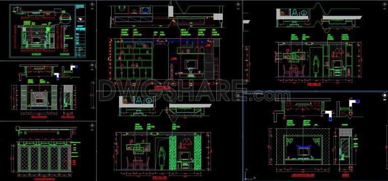 272. Display Cabinets Cad Blocks free download