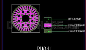 26.Circular Stadium Layout and Section CAD