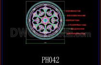 22.A set of trees and shrubs color top view AutoCAD blocks