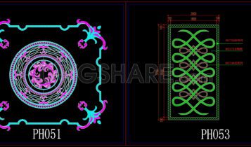 26.Circular Stadium Layout and Section CAD