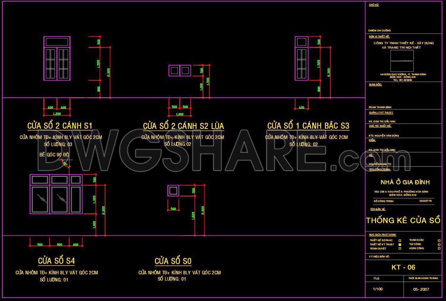 465.Detailed AutoCAD Drawings Of Doors, Windows For Download