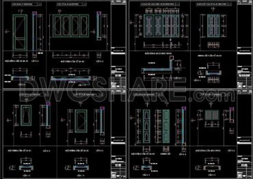 467. Detailed AutoCAD Drawings Of Doors, Windows For Download