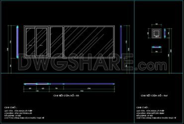 473. Detailed AutoCAD Drawings Of Doors, Windows For Download