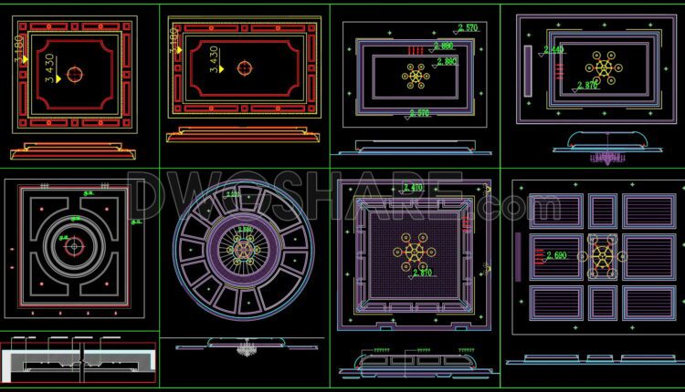 62. Cad Drawings Of Ceiling Detail For Download - Free Cad Blocks ...