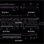 65. Detailed CAD drawings of the ceiling and floor tiling for a 3-story ...