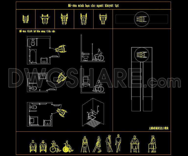 95. CAD drawing module for people with disabilities