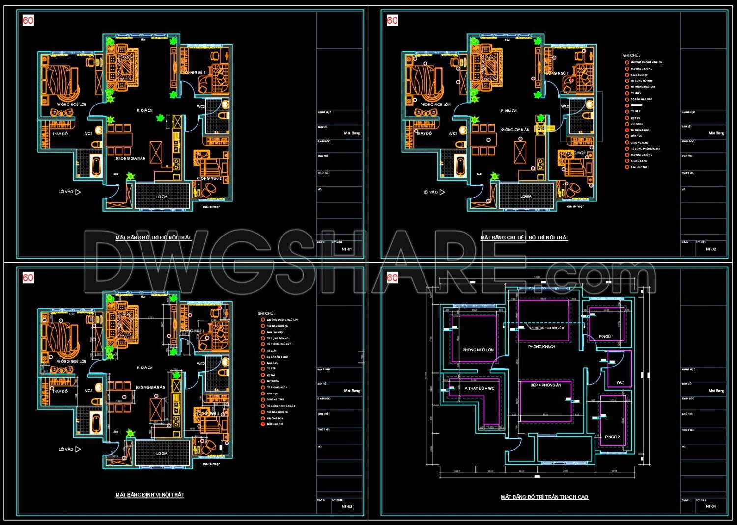 House Design Drawings of Interior Design V.6