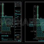130. Detailed CAD drawings of the construction plans for gates, walls ...