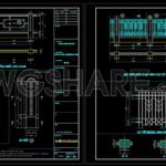 130. Detailed CAD drawings of the construction plans for gates, walls ...