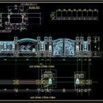 131. Detailed CAD drawings of the construction plans for fences, and ...