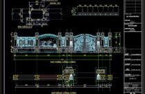 82.Autocad Drawings Of Compound Wall Layout And Details For Download