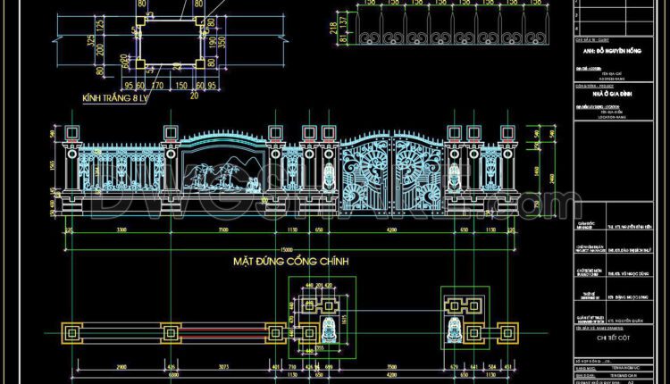 132. CAD drawings detailing gates and fences available for download ...