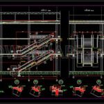 148. The detailed CAD drawings of the escalator in the central shopping ...