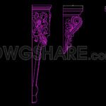 150. Download detailed architectural CAD drawings of consoles - Free ...