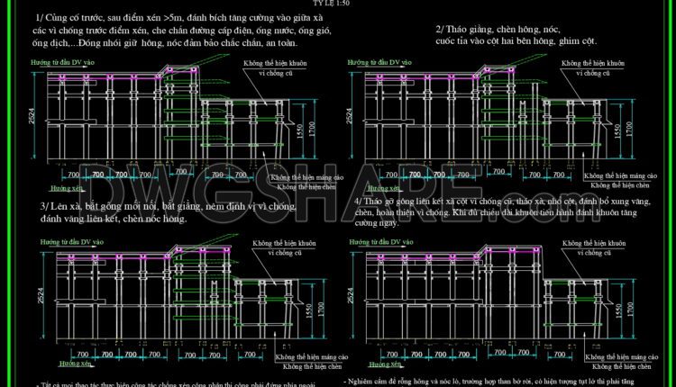 157. CAD drawing Sequence of Cutting Construction Steps - Free Cad ...