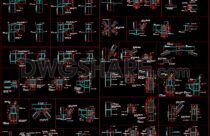 250. CAD blocks for refrigerator, freezer, oven, and various types of doors