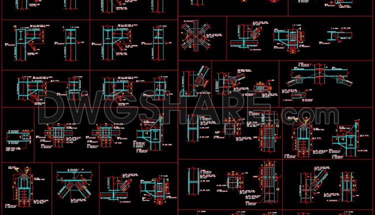 158. Cad Drawing Of Details Steel Fabrication For Download - Free Cad ...