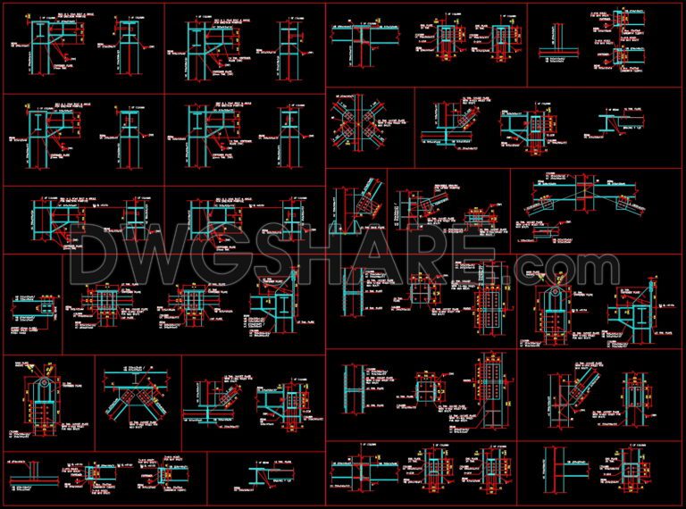 158. Cad Drawing Of Details Steel Fabrication For Download