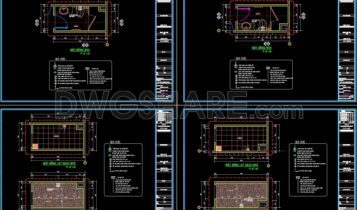 Pharmacy Design Plan and Elevation AutoCAD File DWG