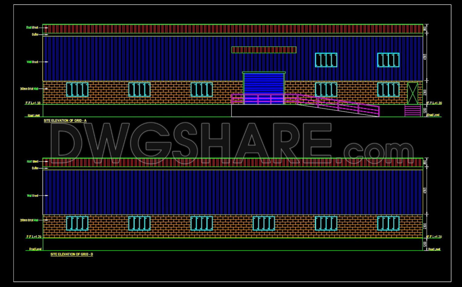 161. Cad Drawings Of Complete Steel Building For Download
