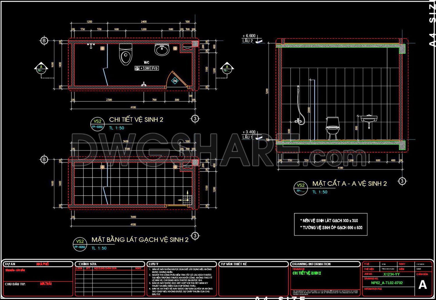 161. WC Layout Plan and elevations details CAD drawings download