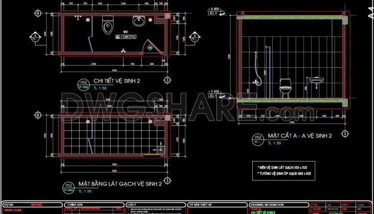 161. WC Layout Plan and elevations details CAD drawings download - Free ...