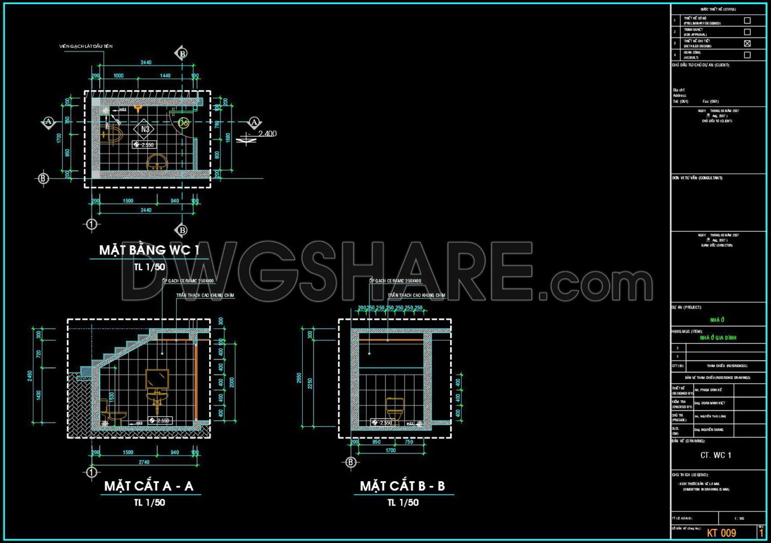 163. WC Layout Plan and elevations details CAD drawings download