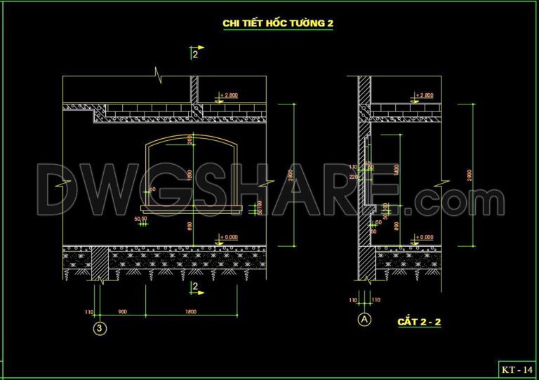 233. CAD detailed drawings of vertical facade wall sections for townhouses