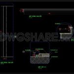 238. Detailed architectural CAD drawings of balconies and Sewer drain ...