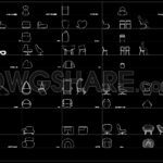 253. CAD blocks of indoor and outdoor seating chairs - Free Cad Blocks ...