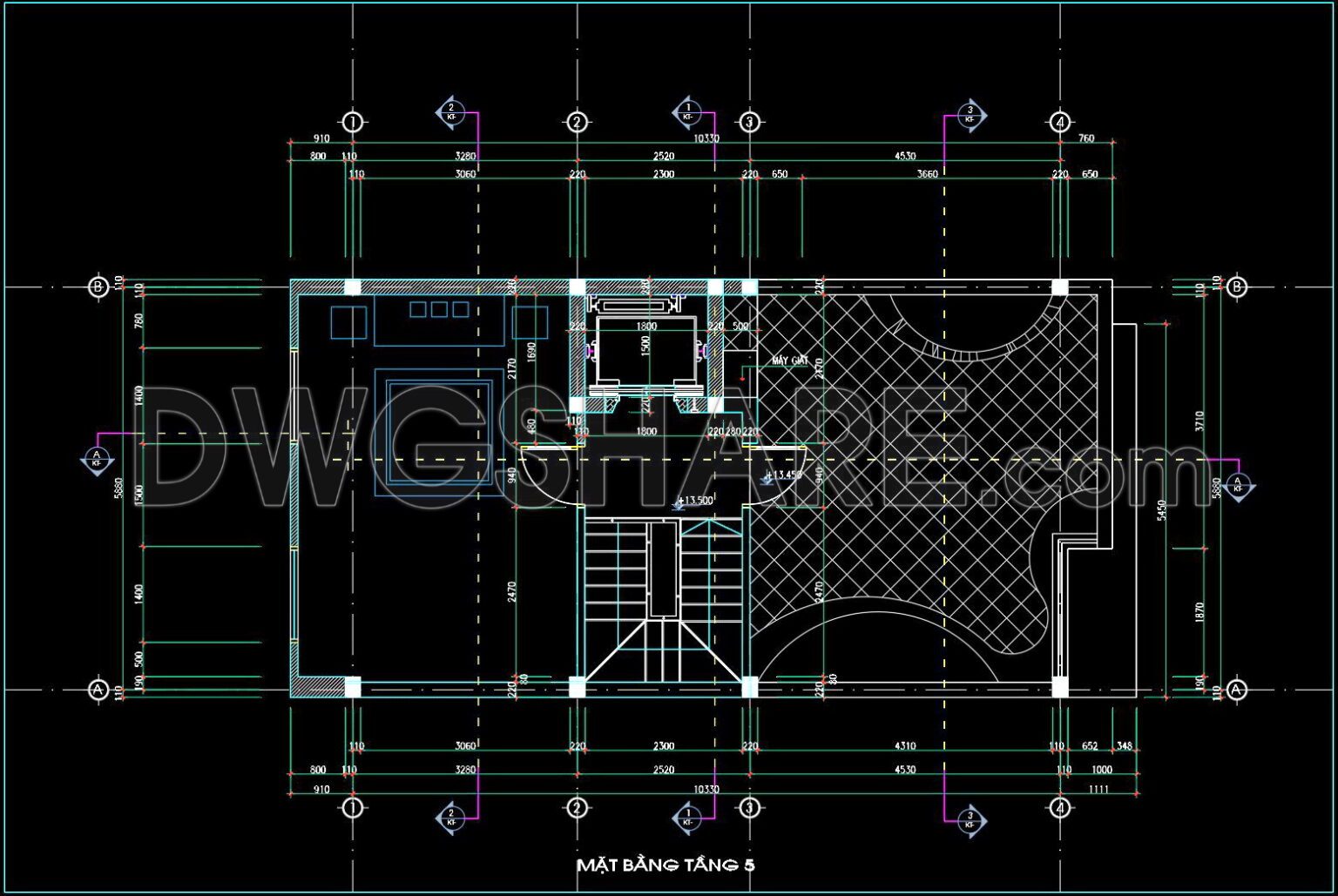 263. The CAD drawings of the floor plan, elevation, and cross-sections ...