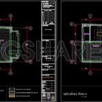 265. The detailed CAD drawings of floor plans for a 5-story house with ...