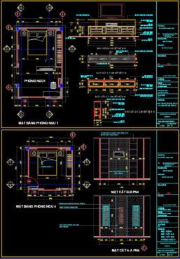 41. Download CAD drawings for interior design of bedroom