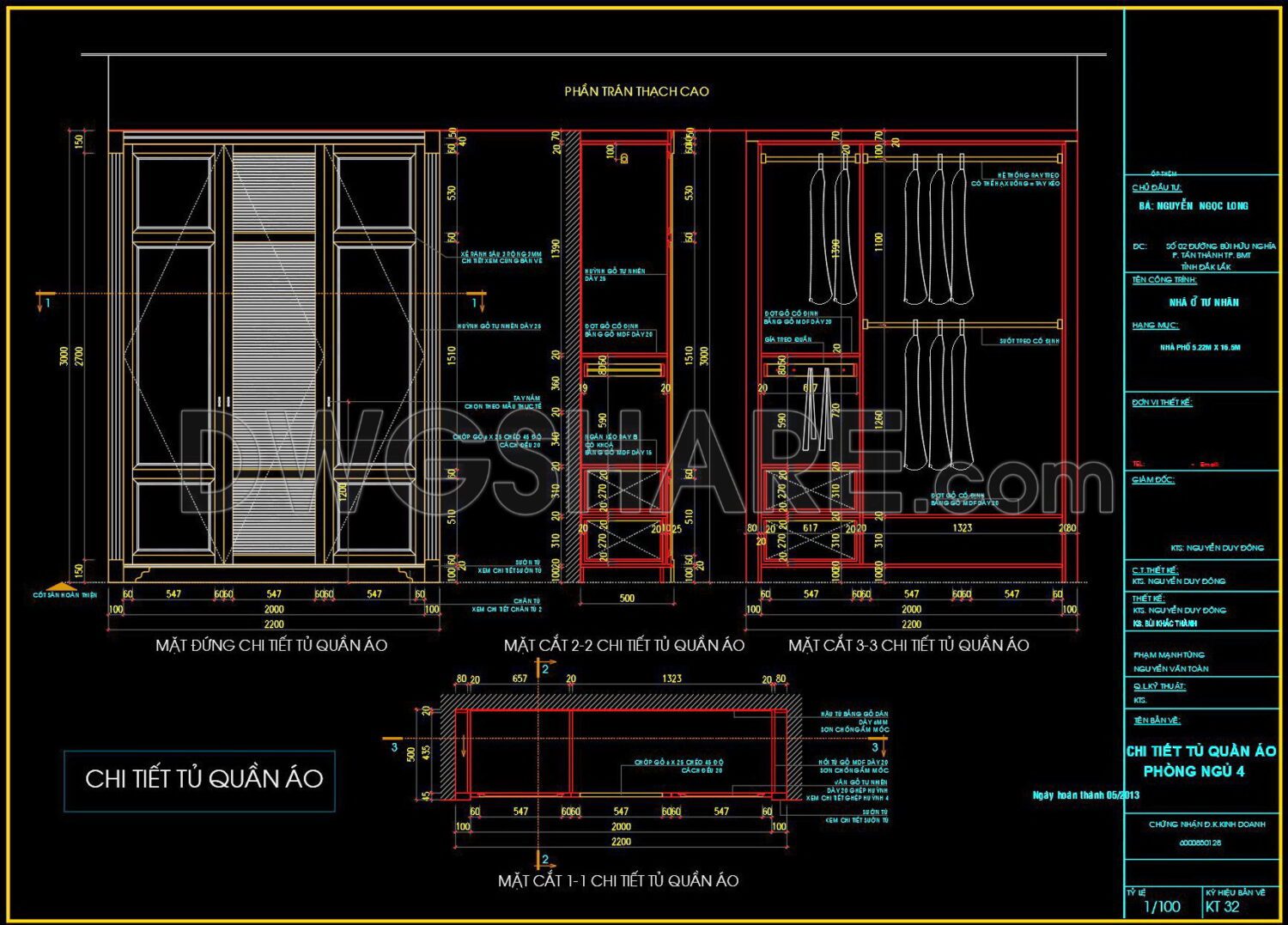 41. Download CAD drawings for interior design of bedroom