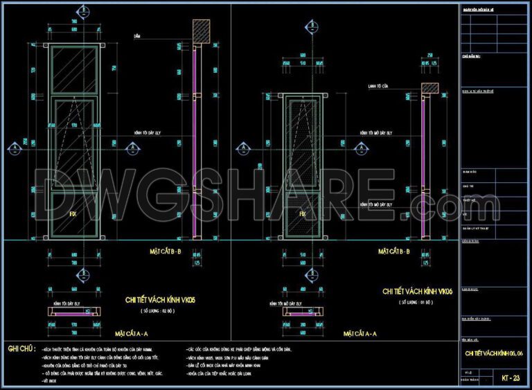 475. Detailed AutoCAD Drawings Of Doors, Windows For Download