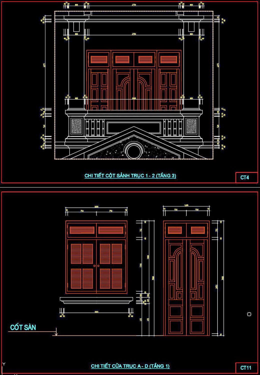 476. Detailed AutoCAD Drawings Of Doors, Windows For Download