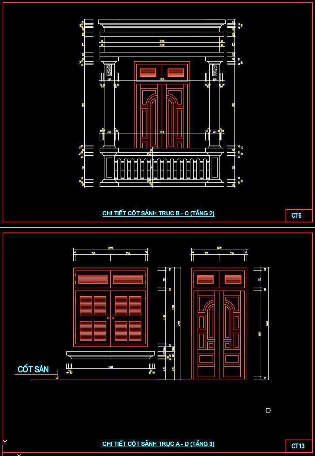 476. Detailed AutoCAD Drawings Of Doors, Windows For Download