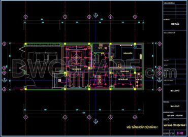52. CAD drawings for detailed electrical designs for a 3-story townhouse
